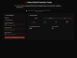Ethical DDoS Protection Tester Script