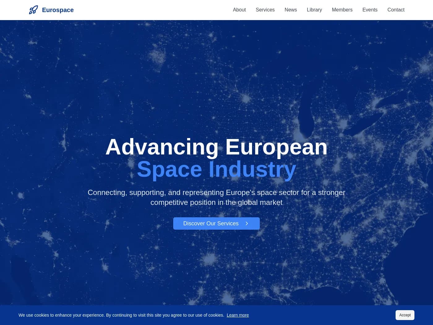 Eurospace Homepage Website Redesign