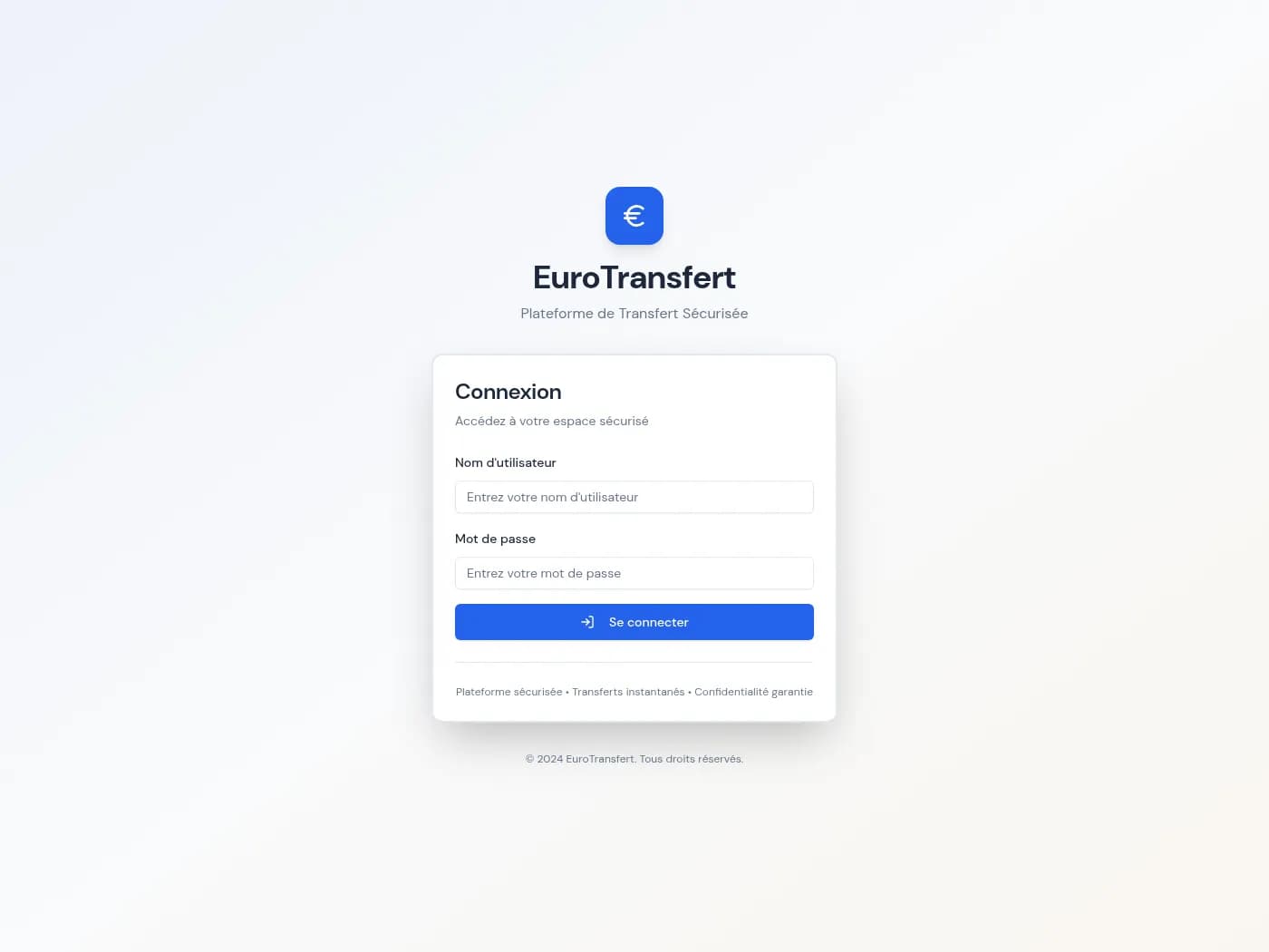 EuroTransfert Plateforme