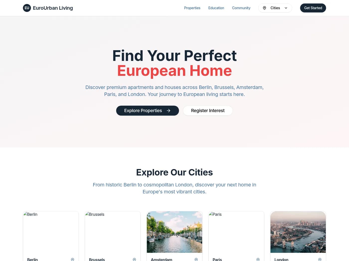 EuroUrban Living Web Platform