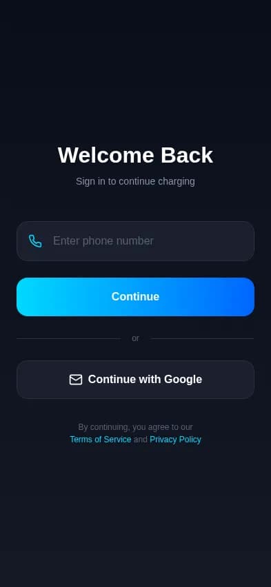 Futuristic EV Charging Mobile App UI Inspired by District