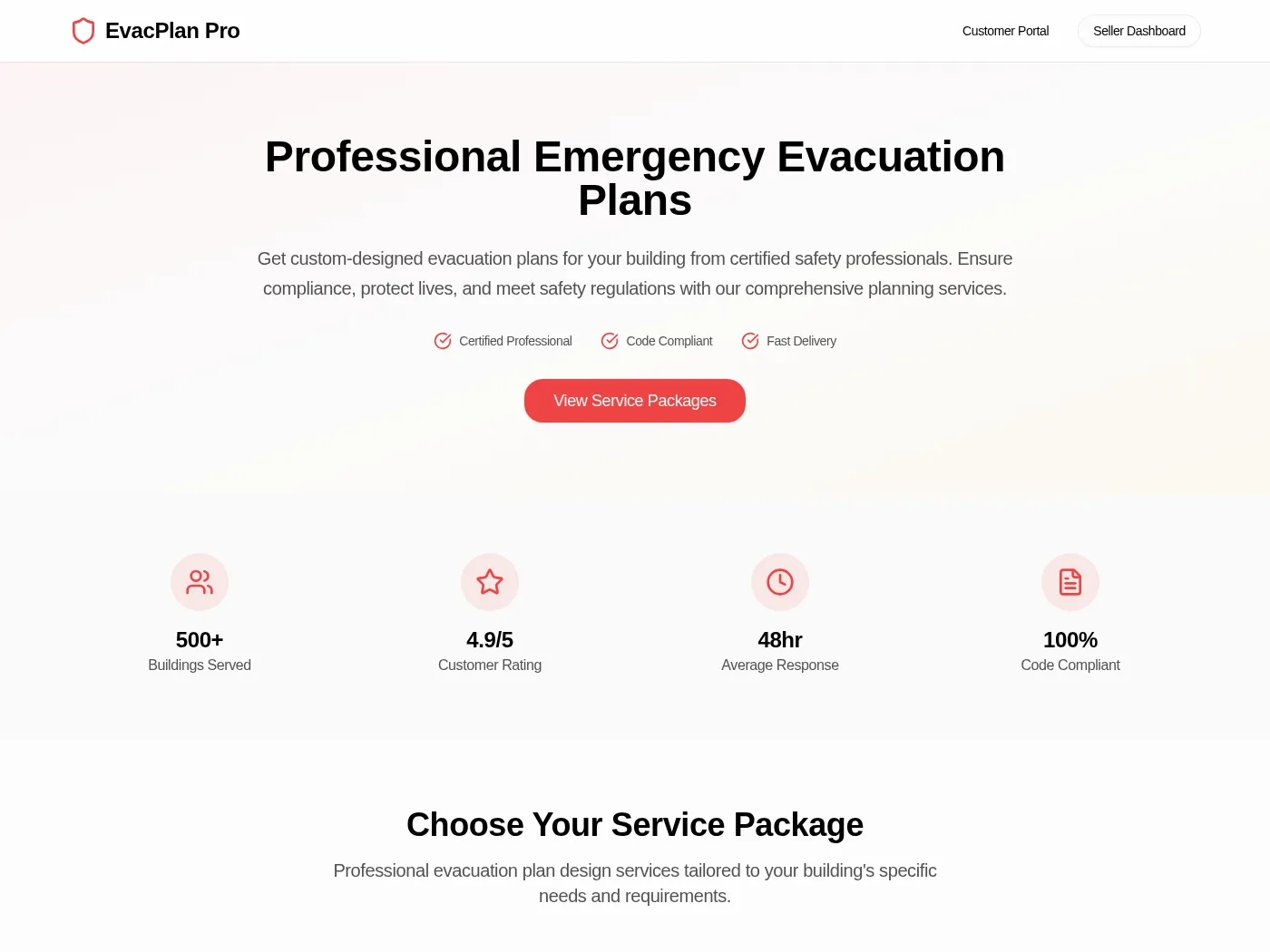 Evacuation Plan Design Marketplace