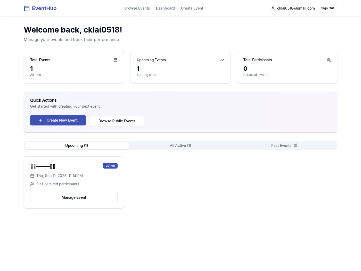 Event Booking and Guest Participation Platform