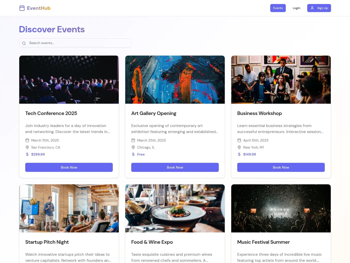 Event Booking Platform Full Stack Starter (MERN)