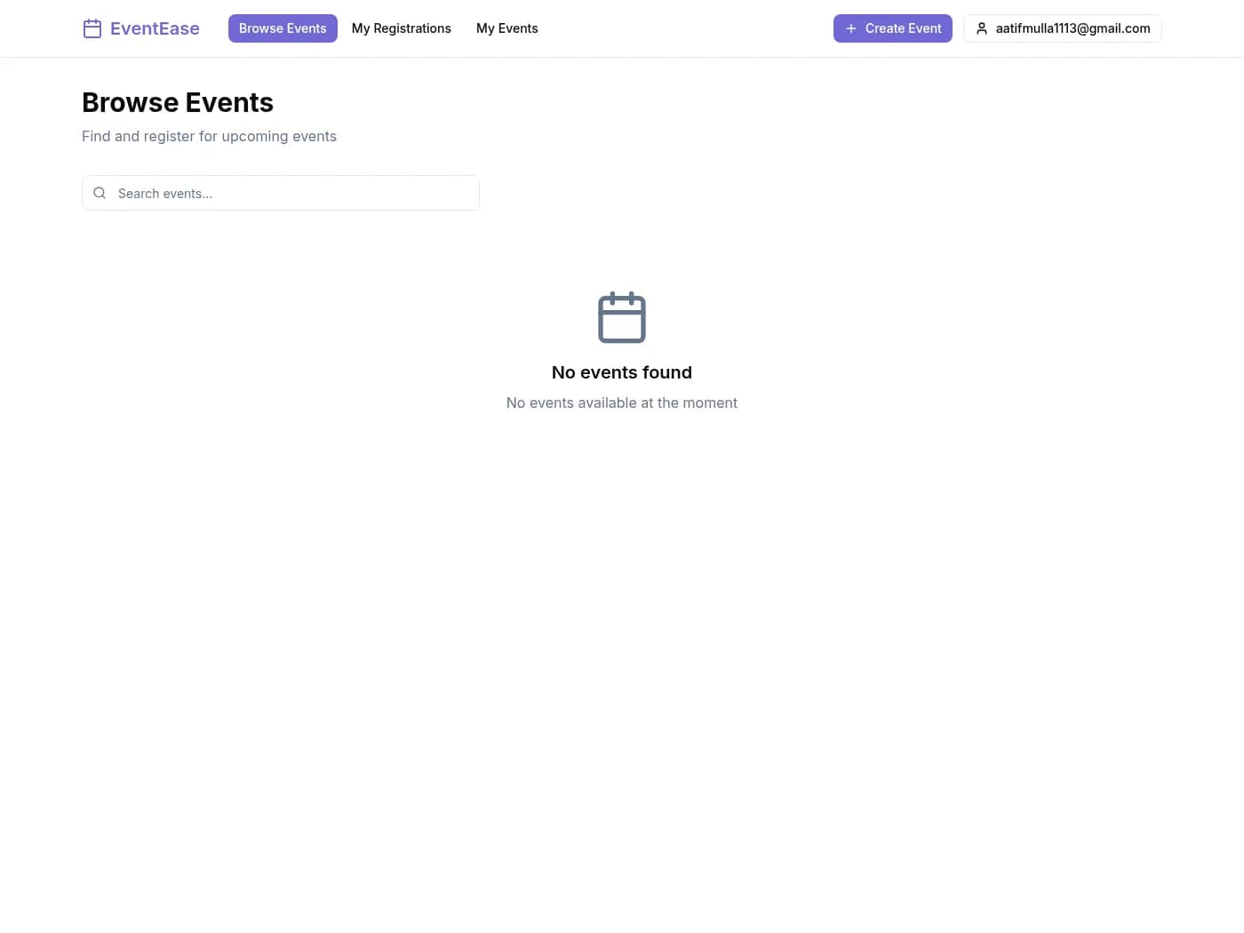 EventEase: Seamless Event Registration System