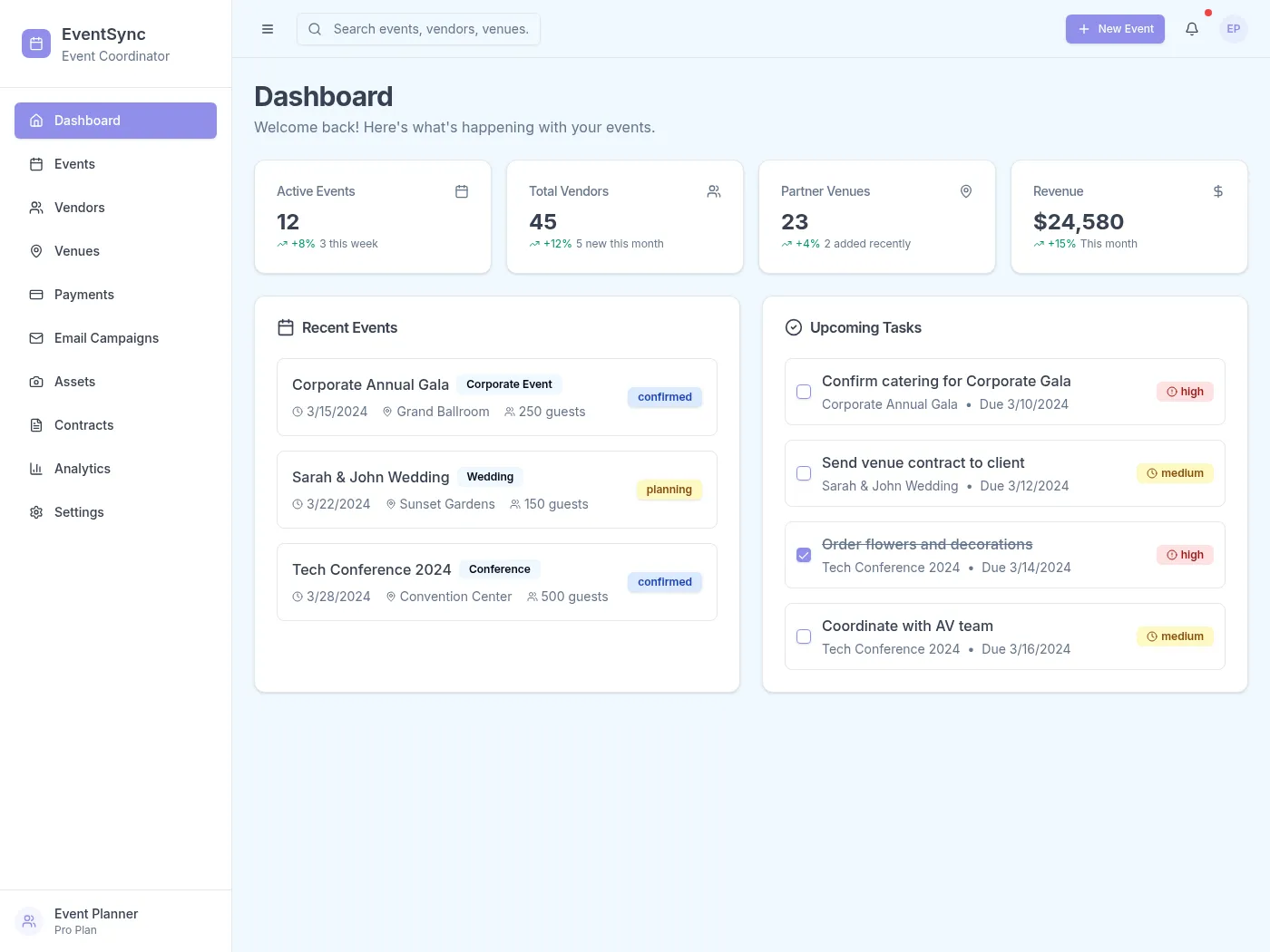 EventSync – All-in-One Event Coordination Platform