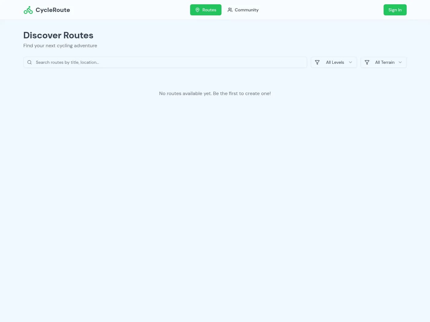 Everyday Cyclist Route Planner with Community Insights