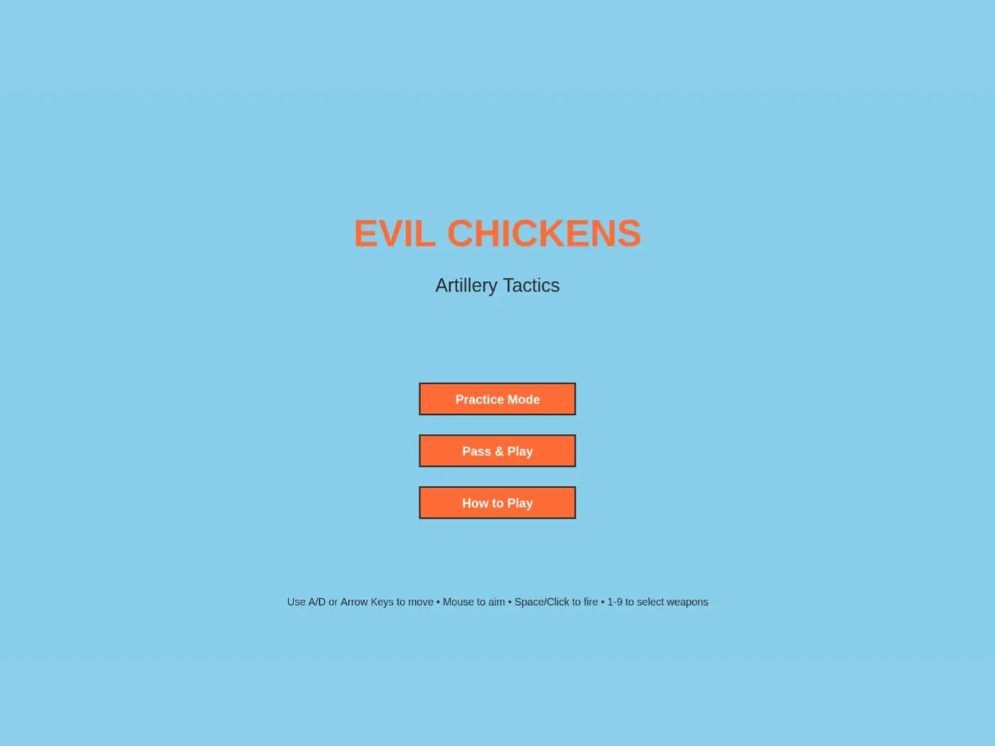 Evil Chickens: Tactical 2D Artillery Game with Destructible Terrain and Feisty Poultry Squads