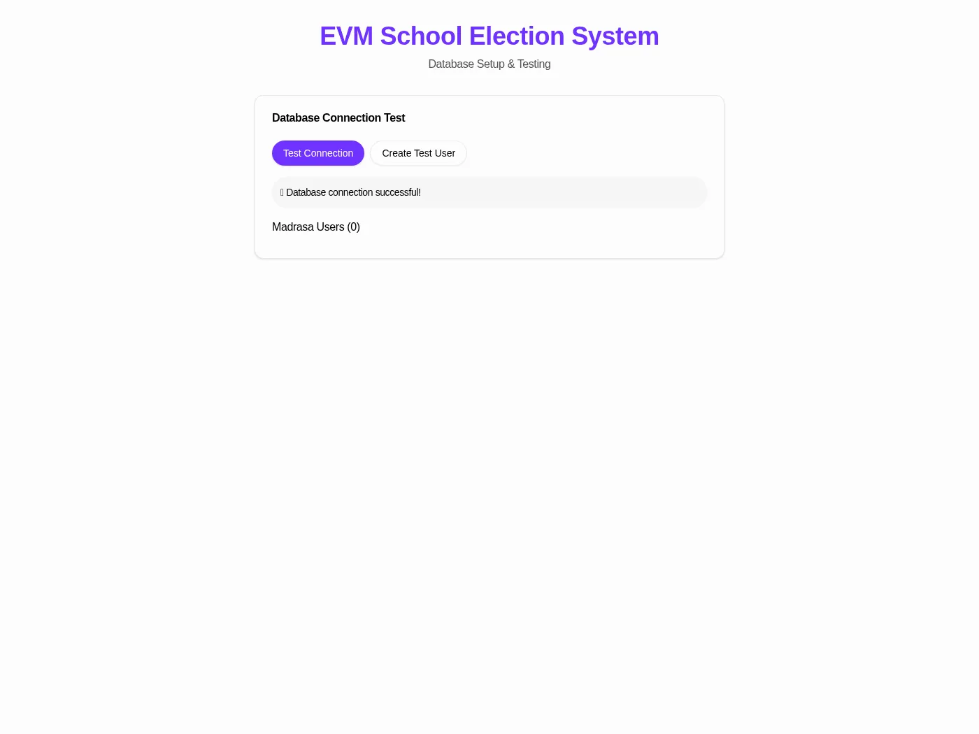 EVM School Election Web App with Firebase Studio