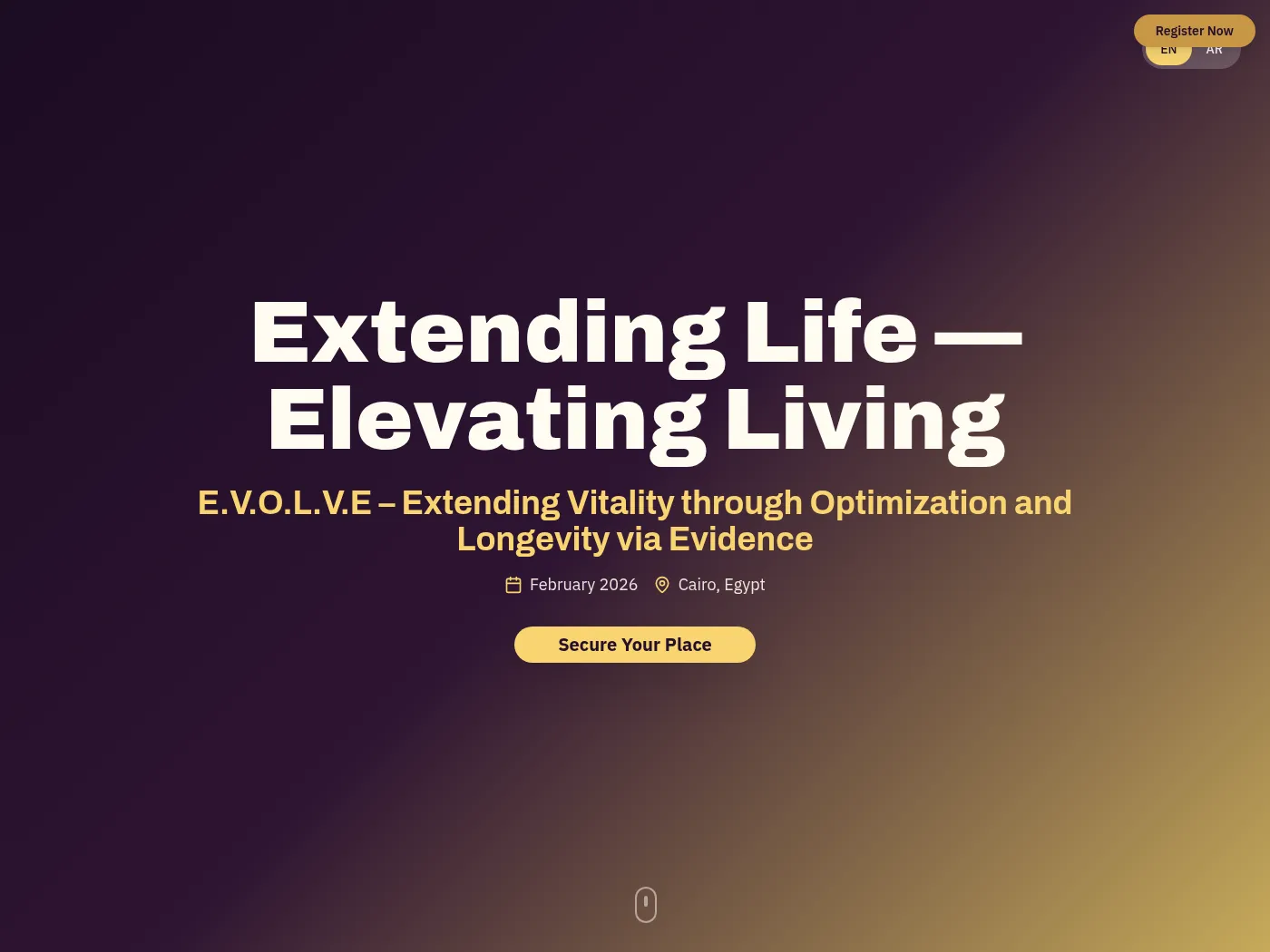 EVOLVE 2026 Landing Page
