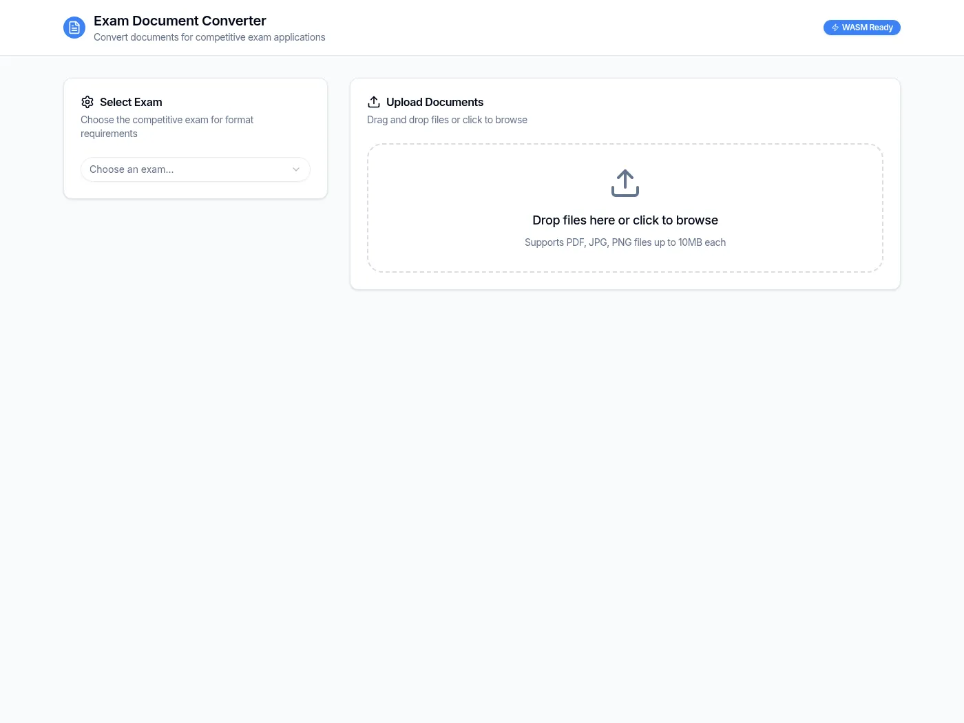 Exam Document Converter Web Platform