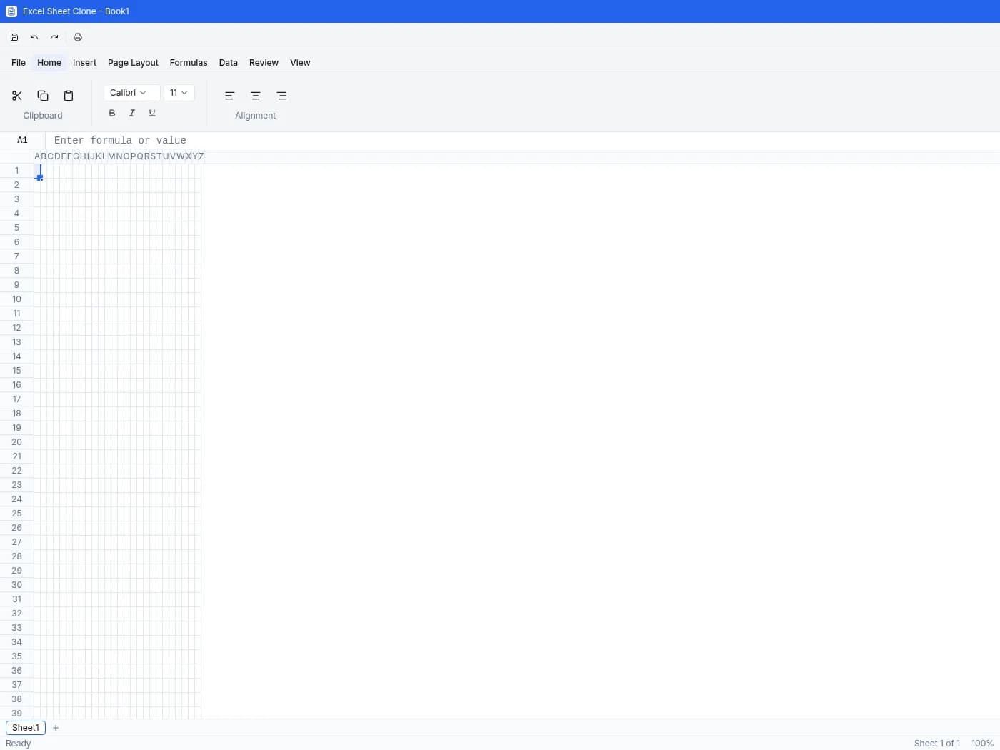 Excel Sheet Clone