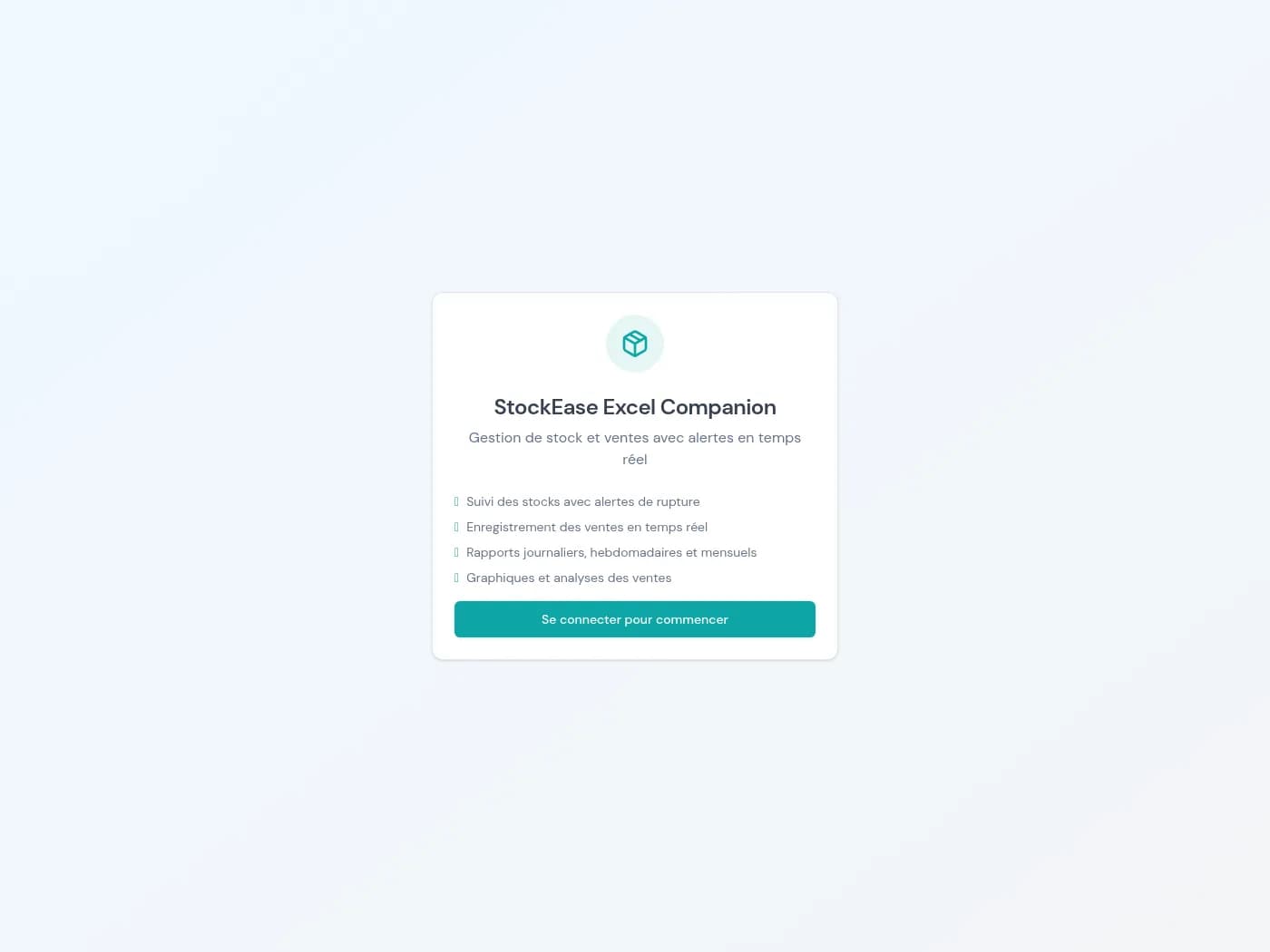 StockEase Excel Companion