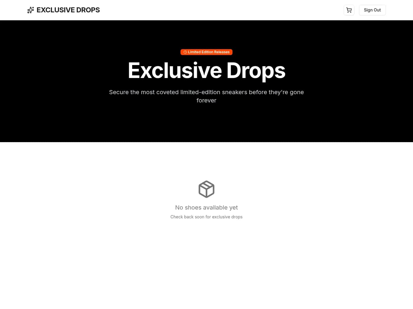 Exclusive Limited-Edition Shoe Marketplace