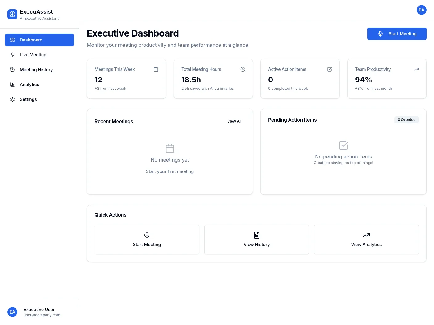 ExecuAssist: The AI-Powered Executive Assistant for Leaders
