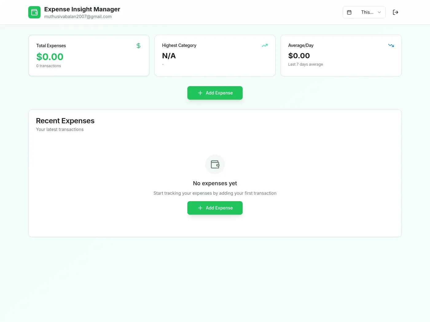 Expense Insight Manager: Personal Finance Tracker & Analyzer