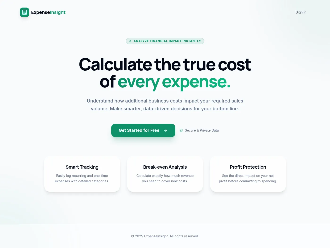 Expense Insight Tool