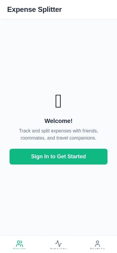 Expense Splitter - Group Expense Tracking App