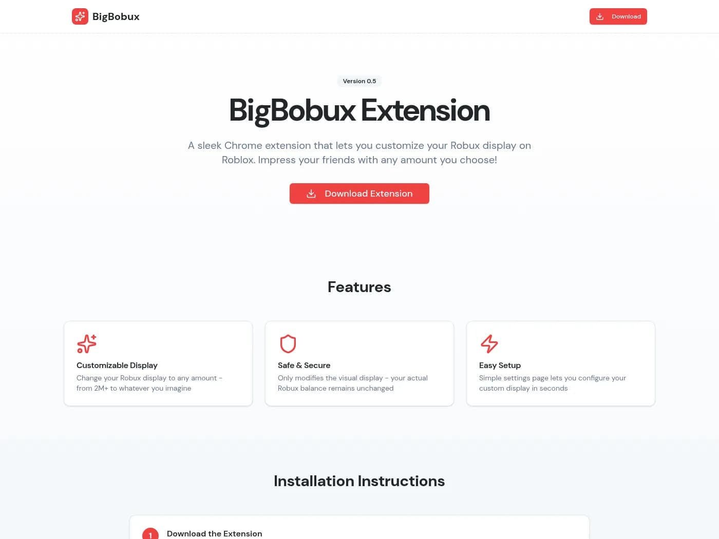Extension Redesign & Download Hub