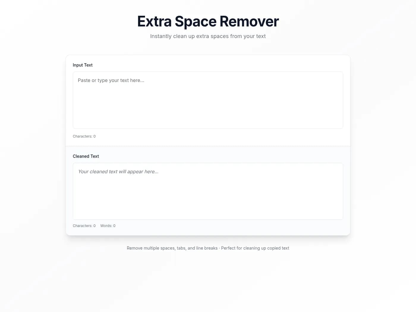 Extra Space Remover