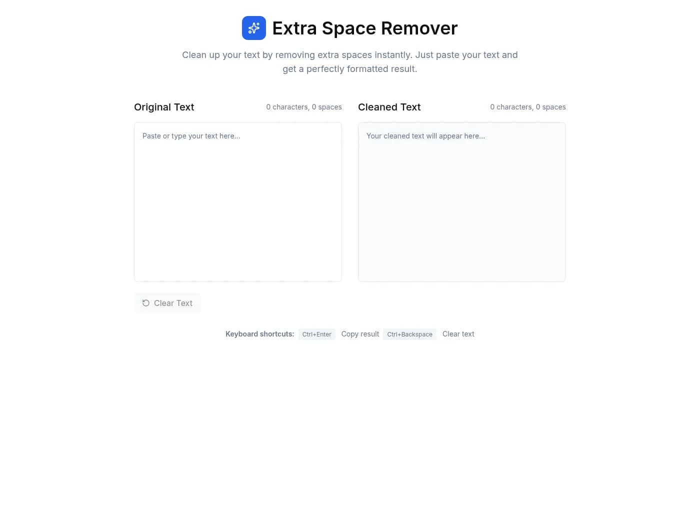 Extra Space Remover App
