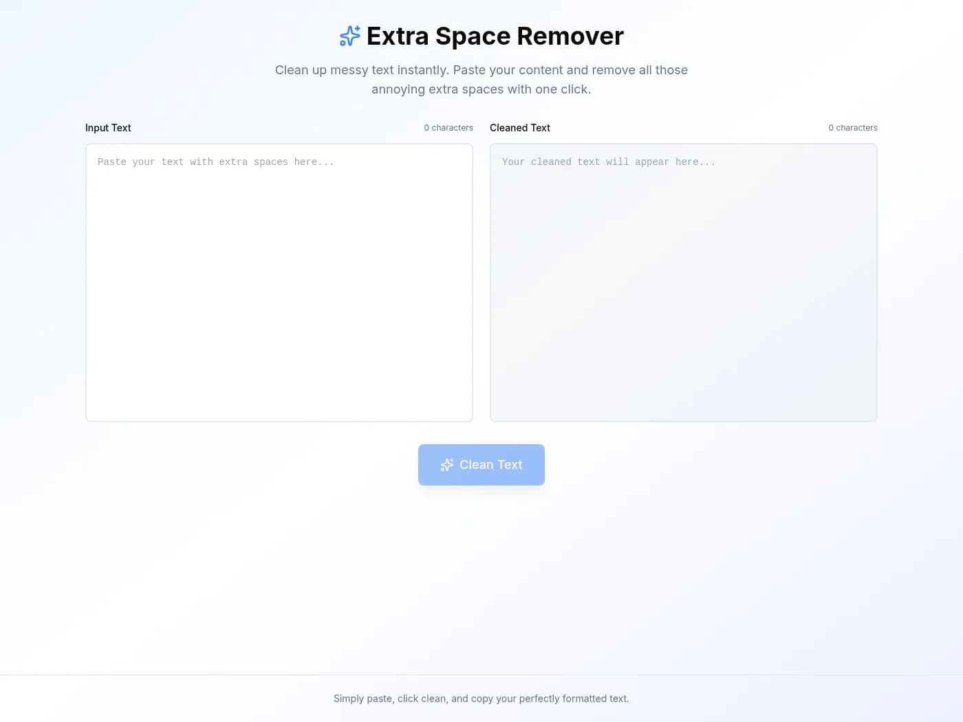 Extra Space Remover Utility