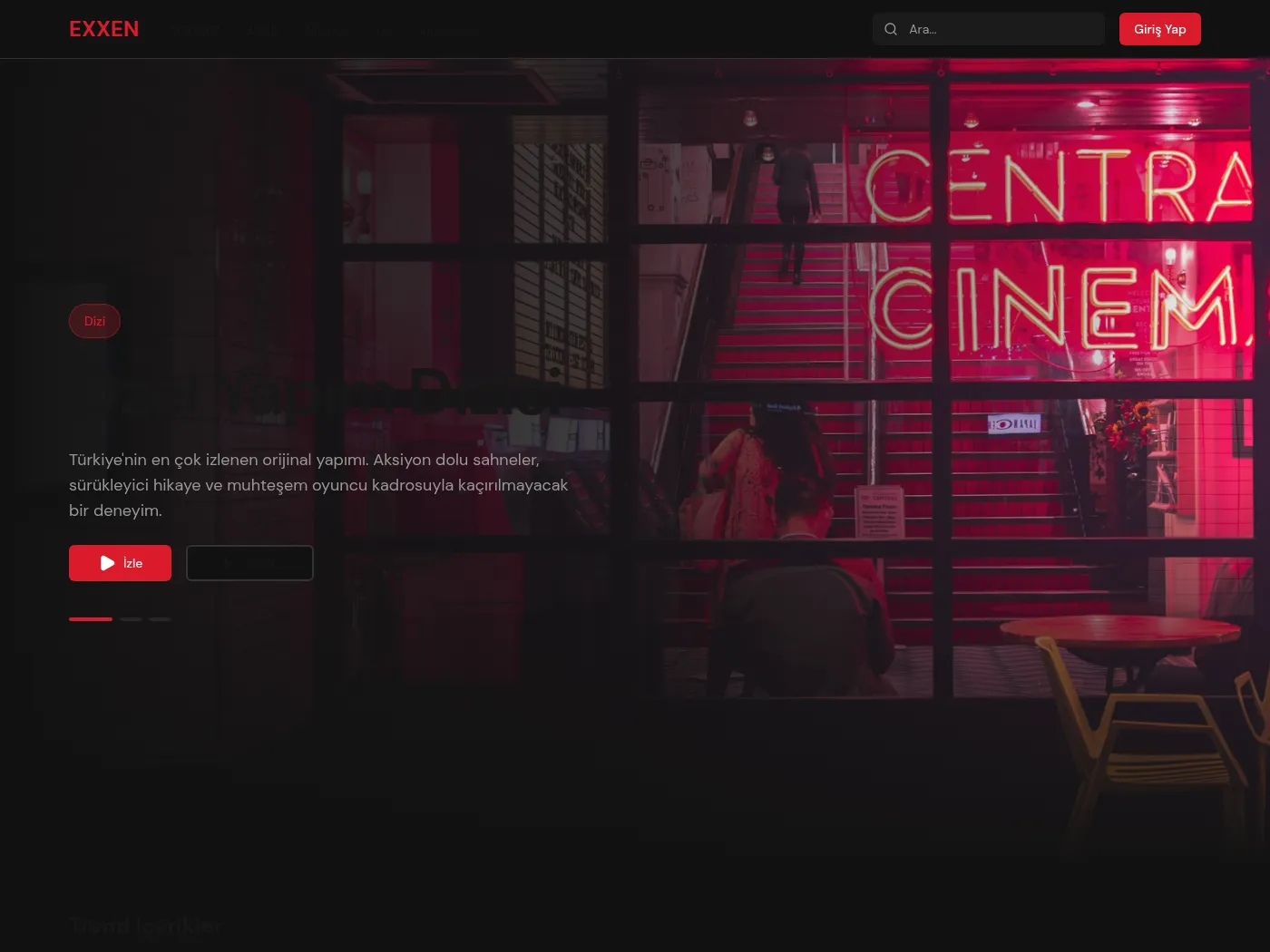 Exxen TV Style Streaming Platform