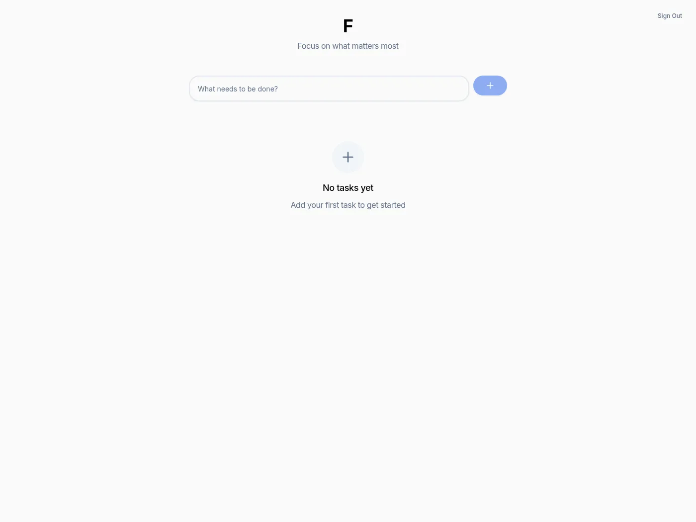 F: The Minimalist Productivity App