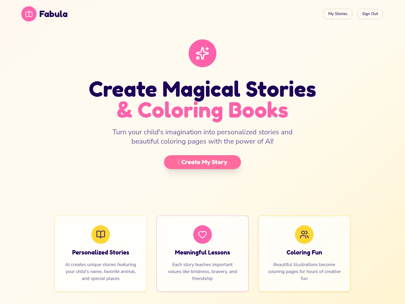 Fabula: AI-Powered Storytelling & Coloring Book Generator for Kids