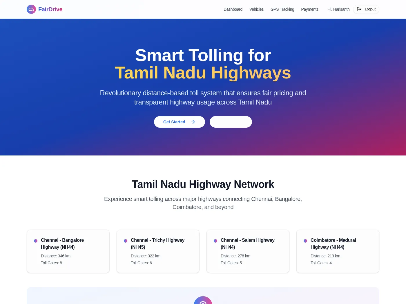FairDrive: Smart Distance-Based Tolling for Indian Highways