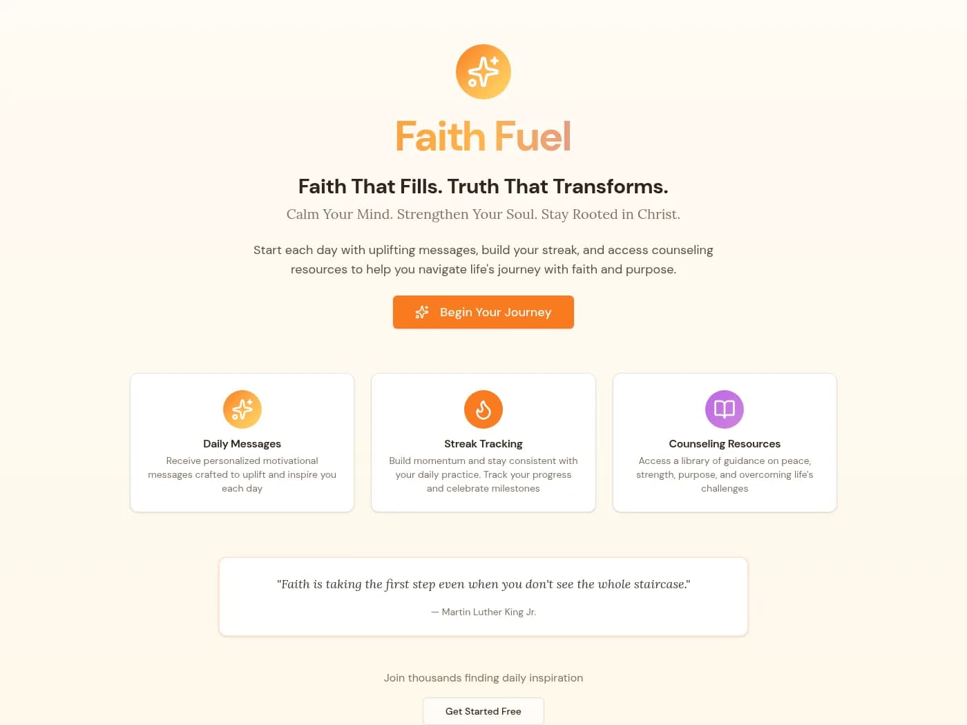 Faith Fuel: Daily Motivation & Counseling