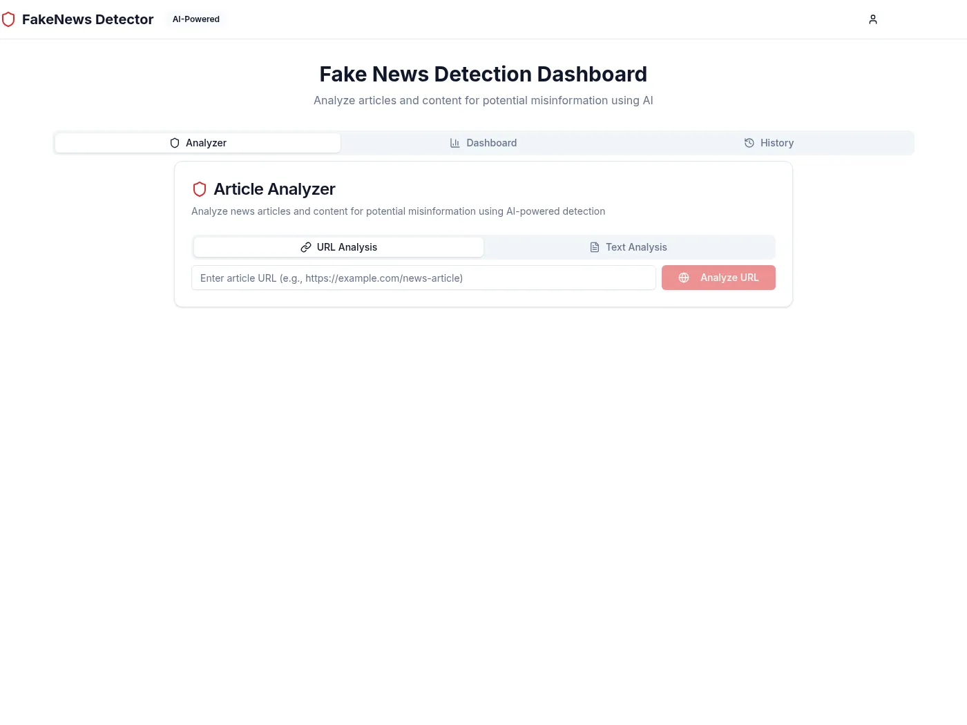 Fake News Detection Platform