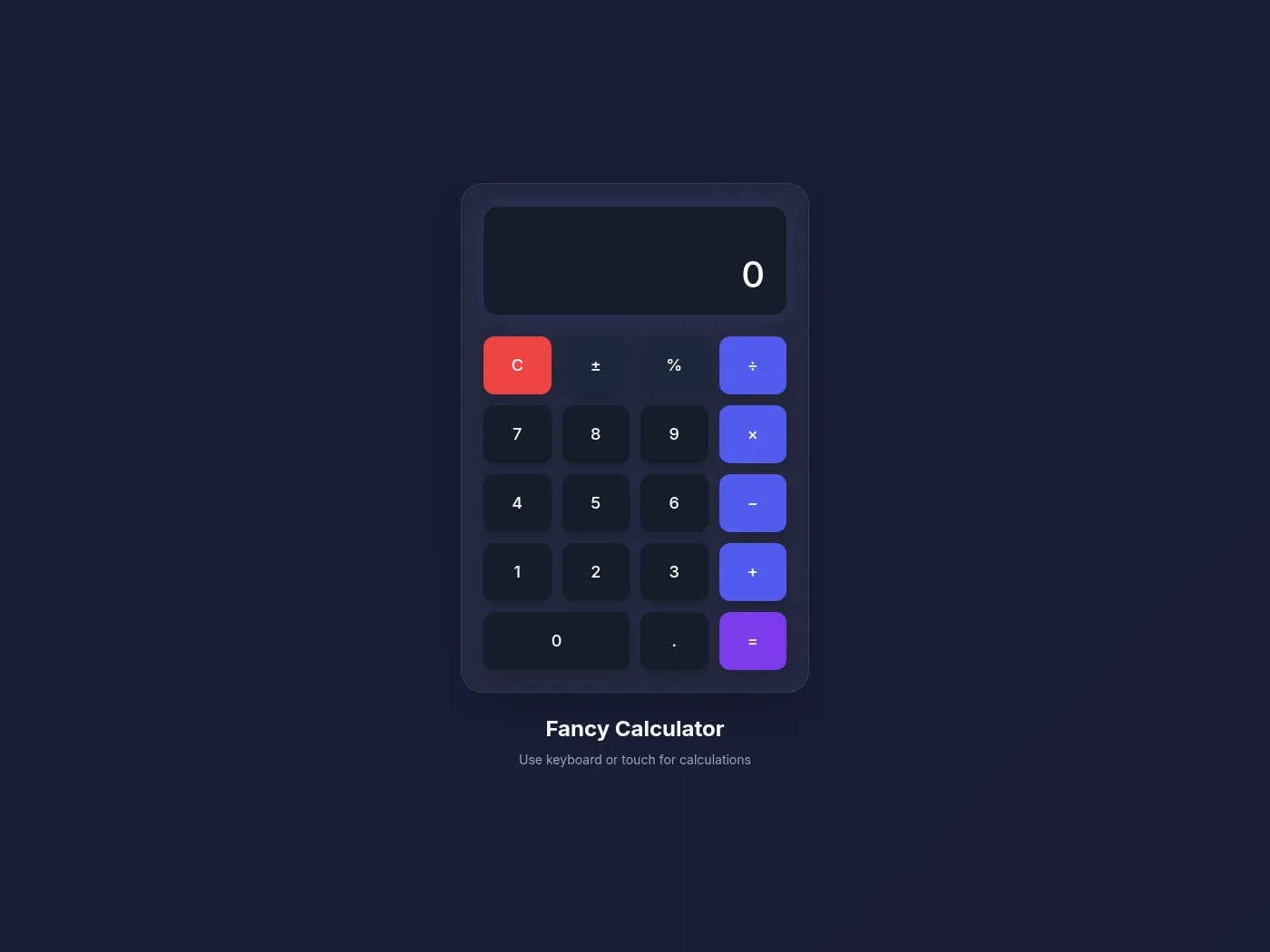 Fancy Calculator App