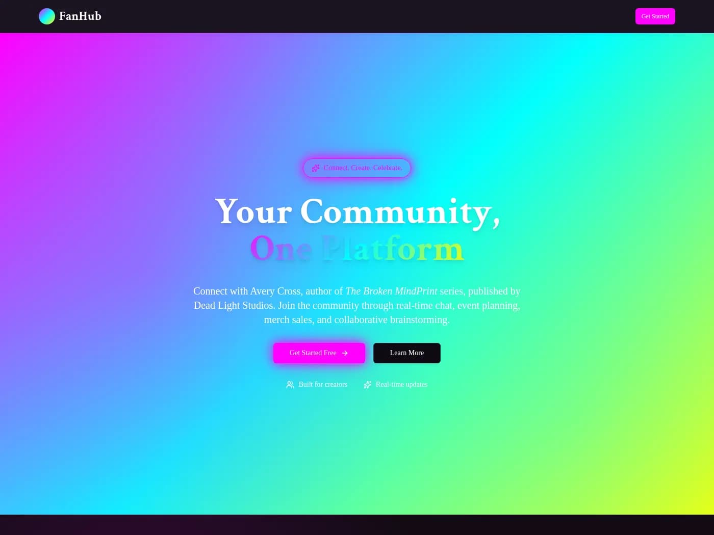 FanHub: Community Platform for Authors and Podcasters