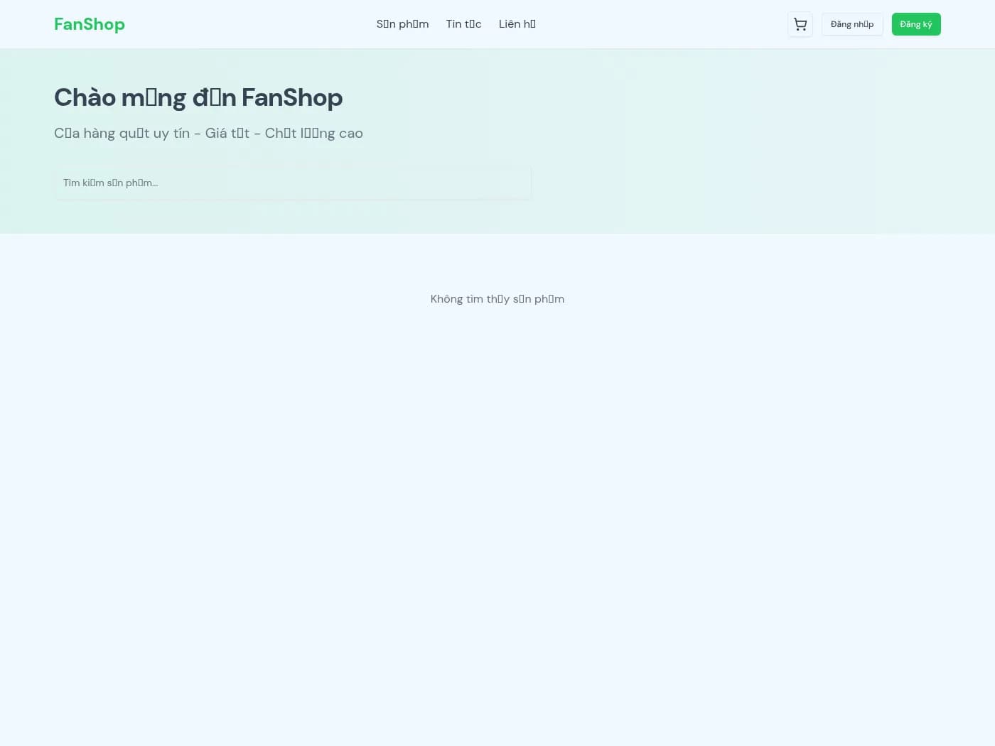 Fanshop Online Store Platform with Admin Dashboard