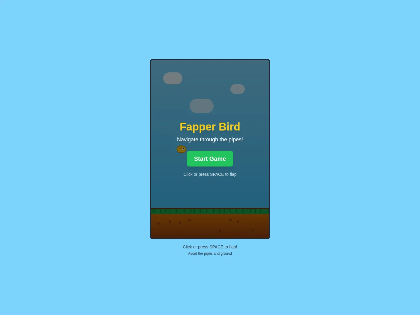 Fapper Bird: Flappy Bird-Inspired Web Game
