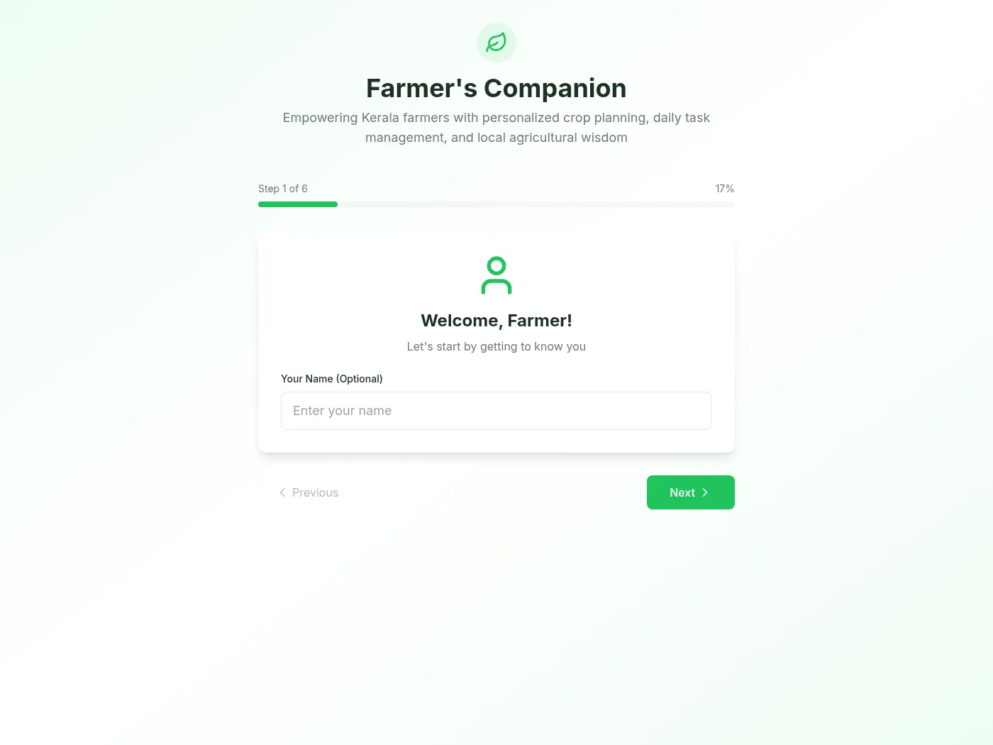 Farmer's Companion: Personalized Crop Planning & Task Management for Kerala Farmers