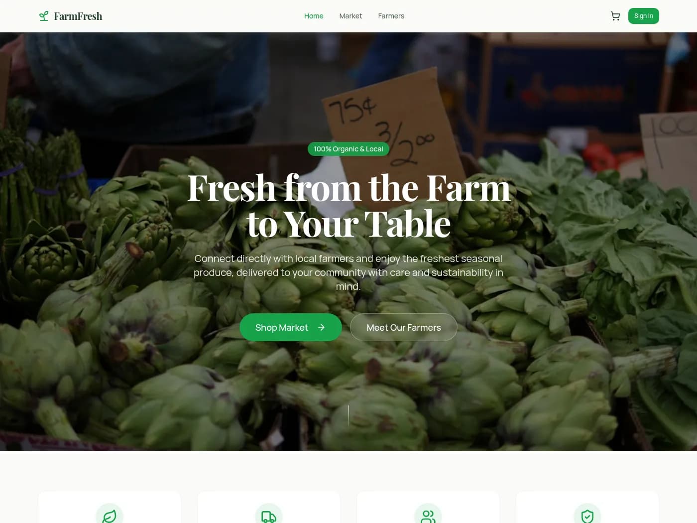 FarmFresh Market Website