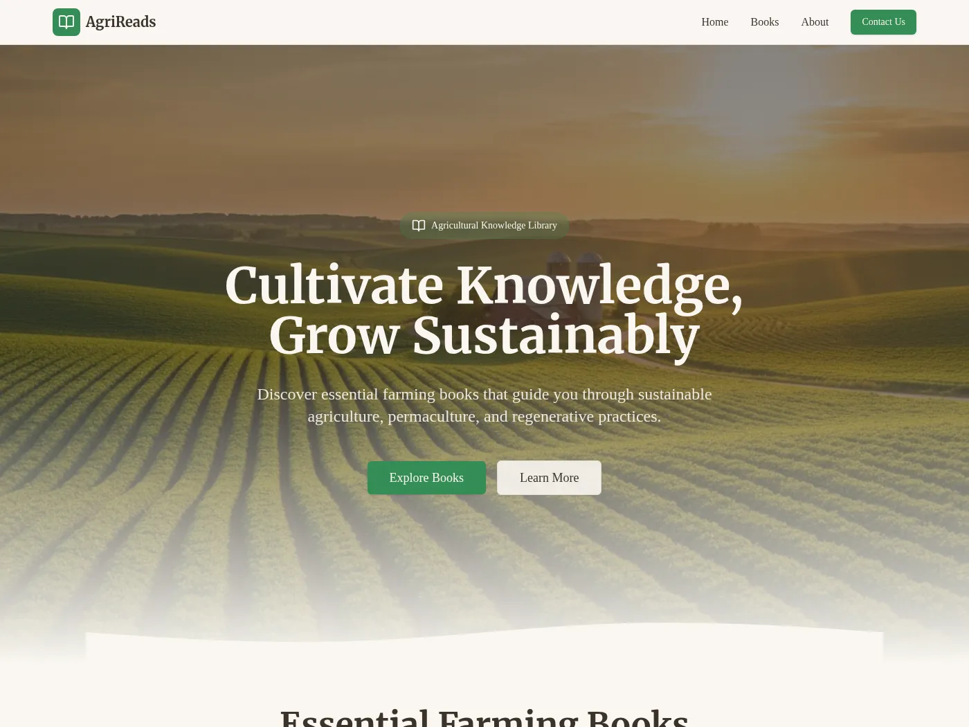 Farming Books Website