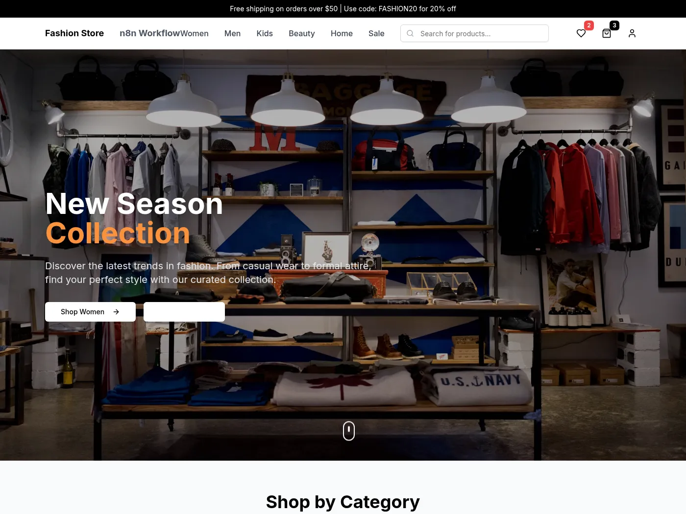 E-commerce Fashion Store
