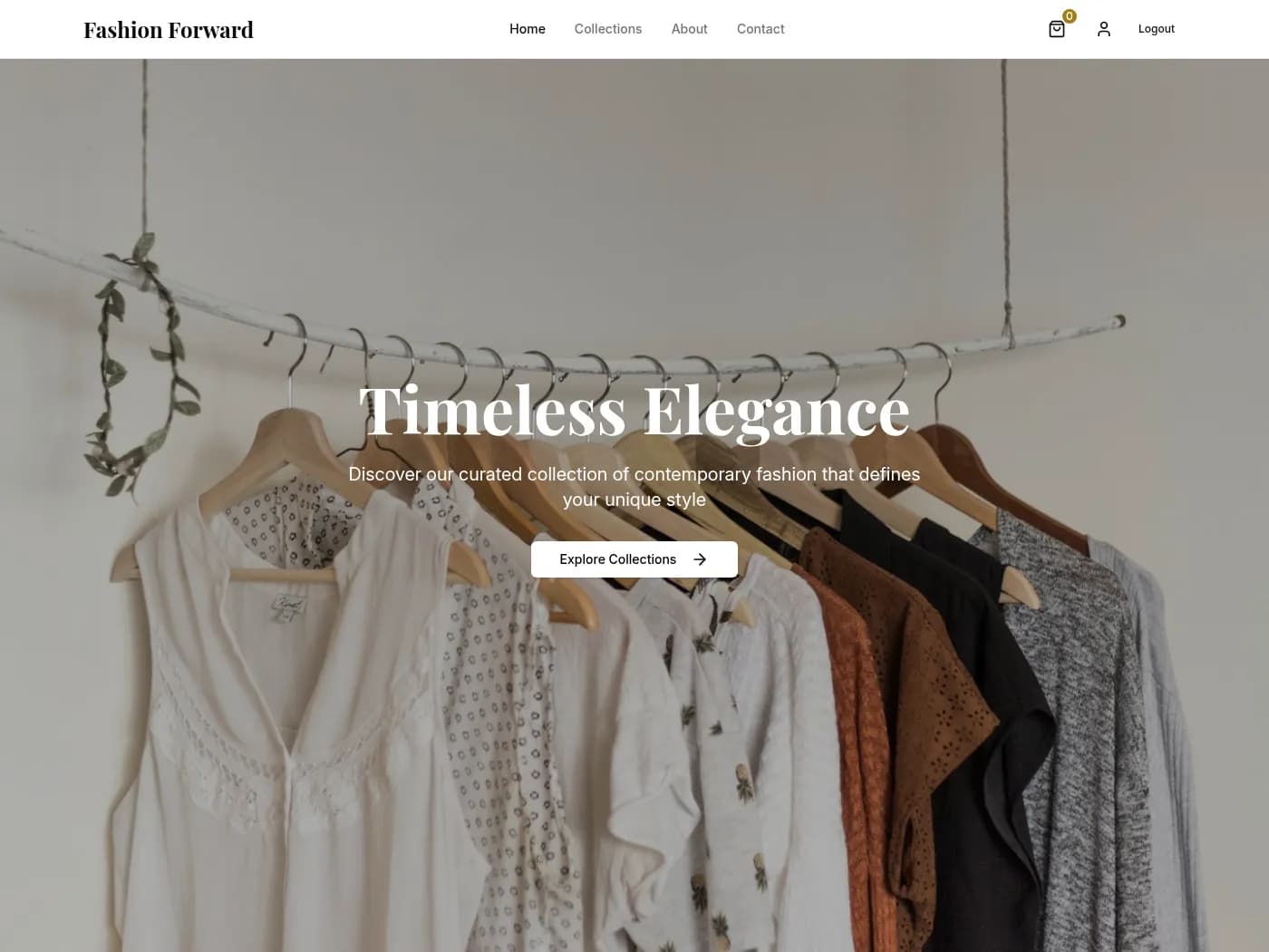Fashion Forward - Modern Online Fashion Store Web App