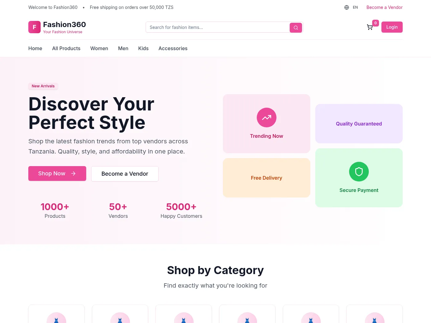 Fashion360 Multivendor Fashion Platform