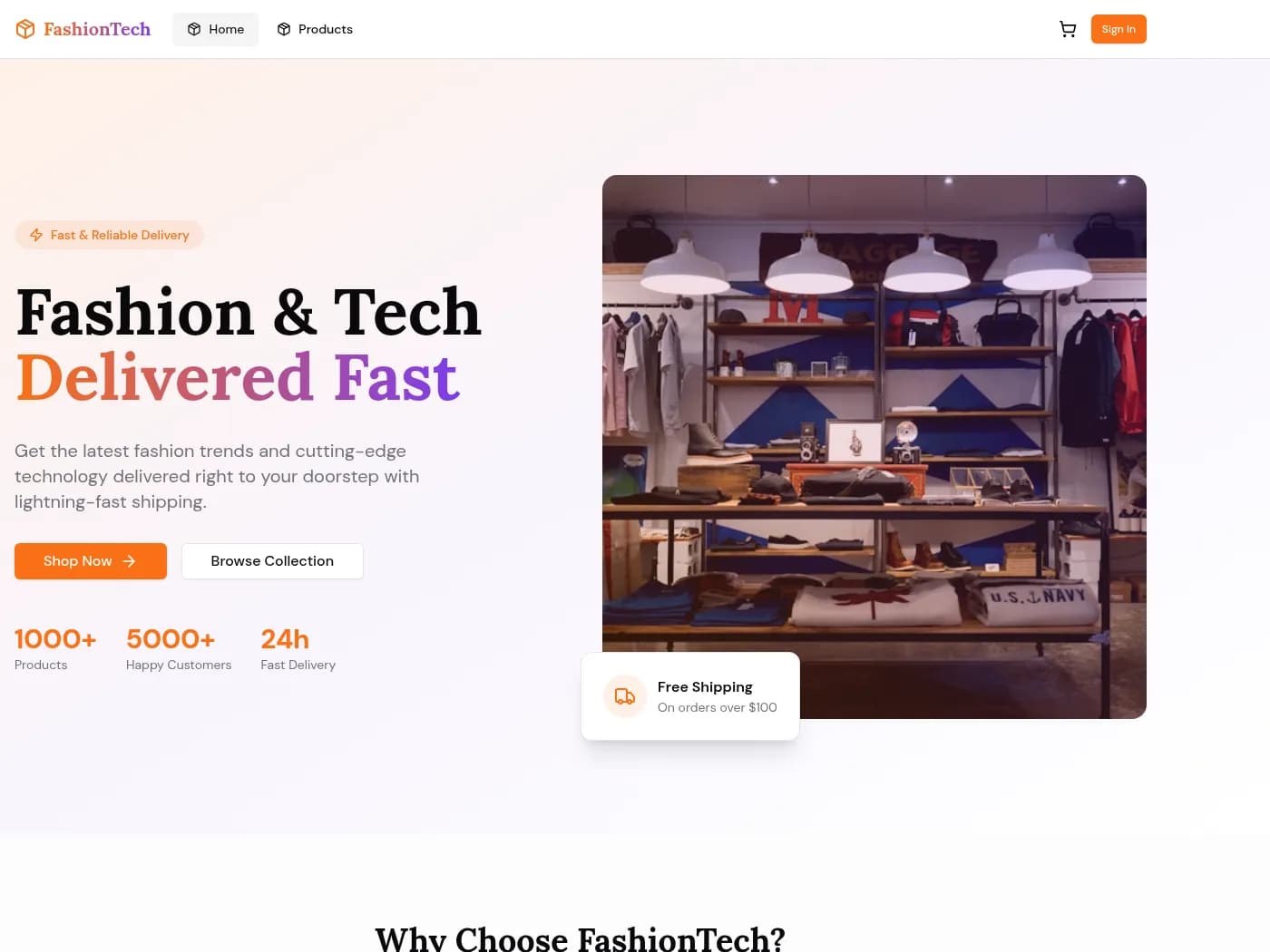 FashionTech Delivery