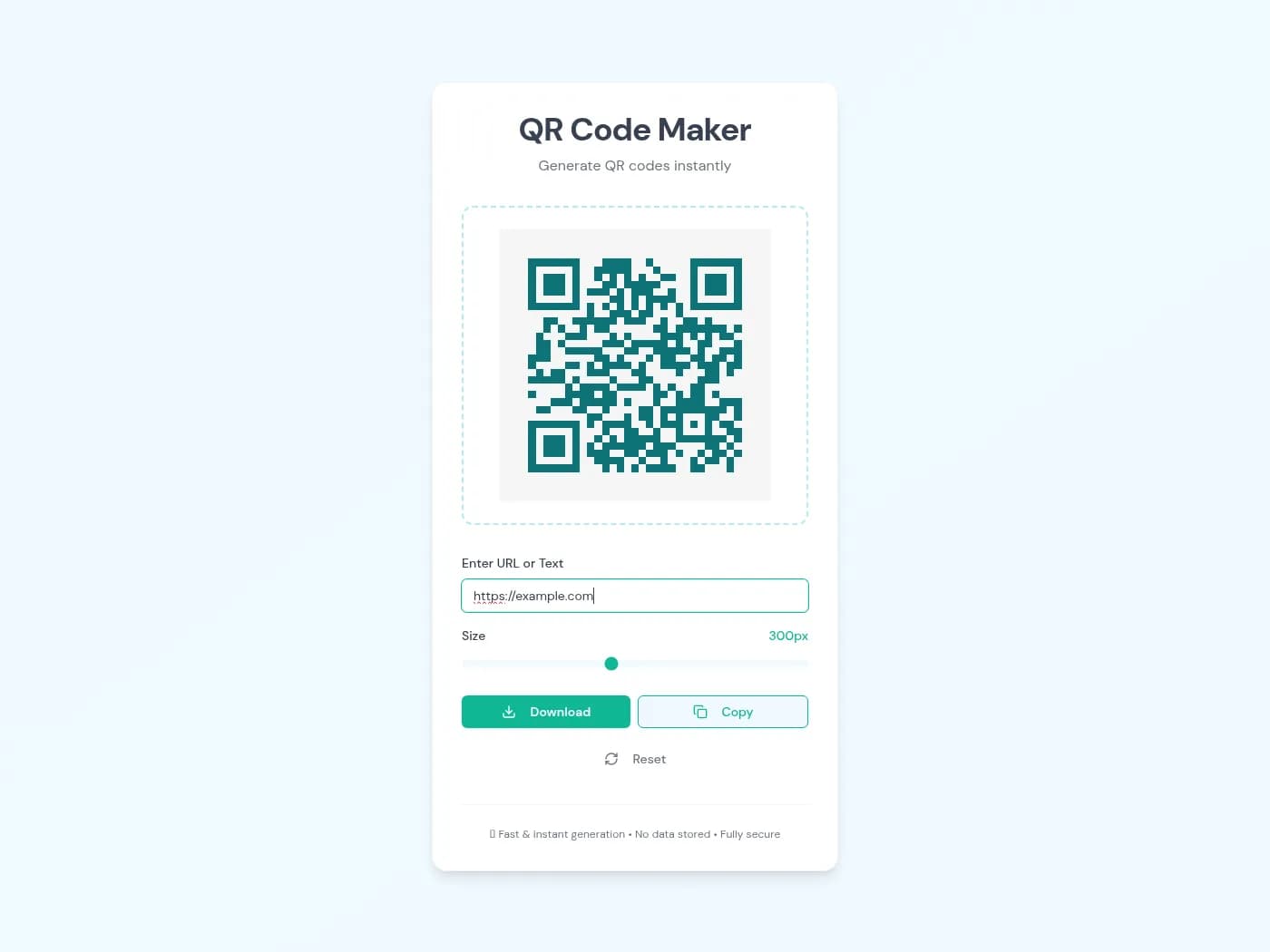 Fast QR Code Maker