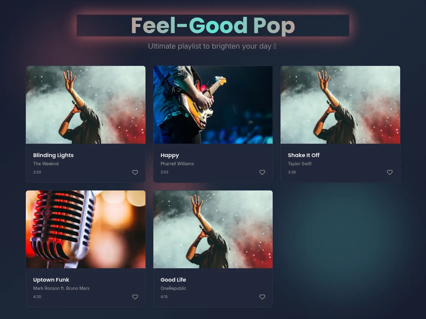 Feel-Good Pop Music Playlist Explorer