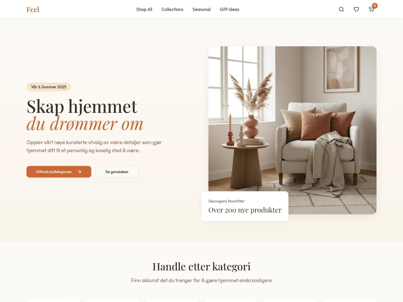 Feel Home Decor Inspiration Storefront