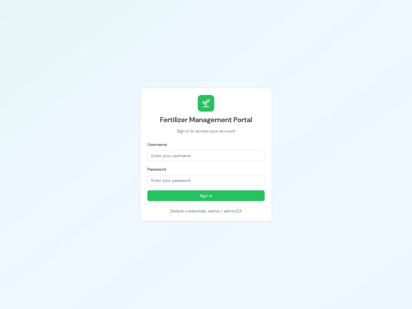 Fertilizer Sales & Inventory Management Portal