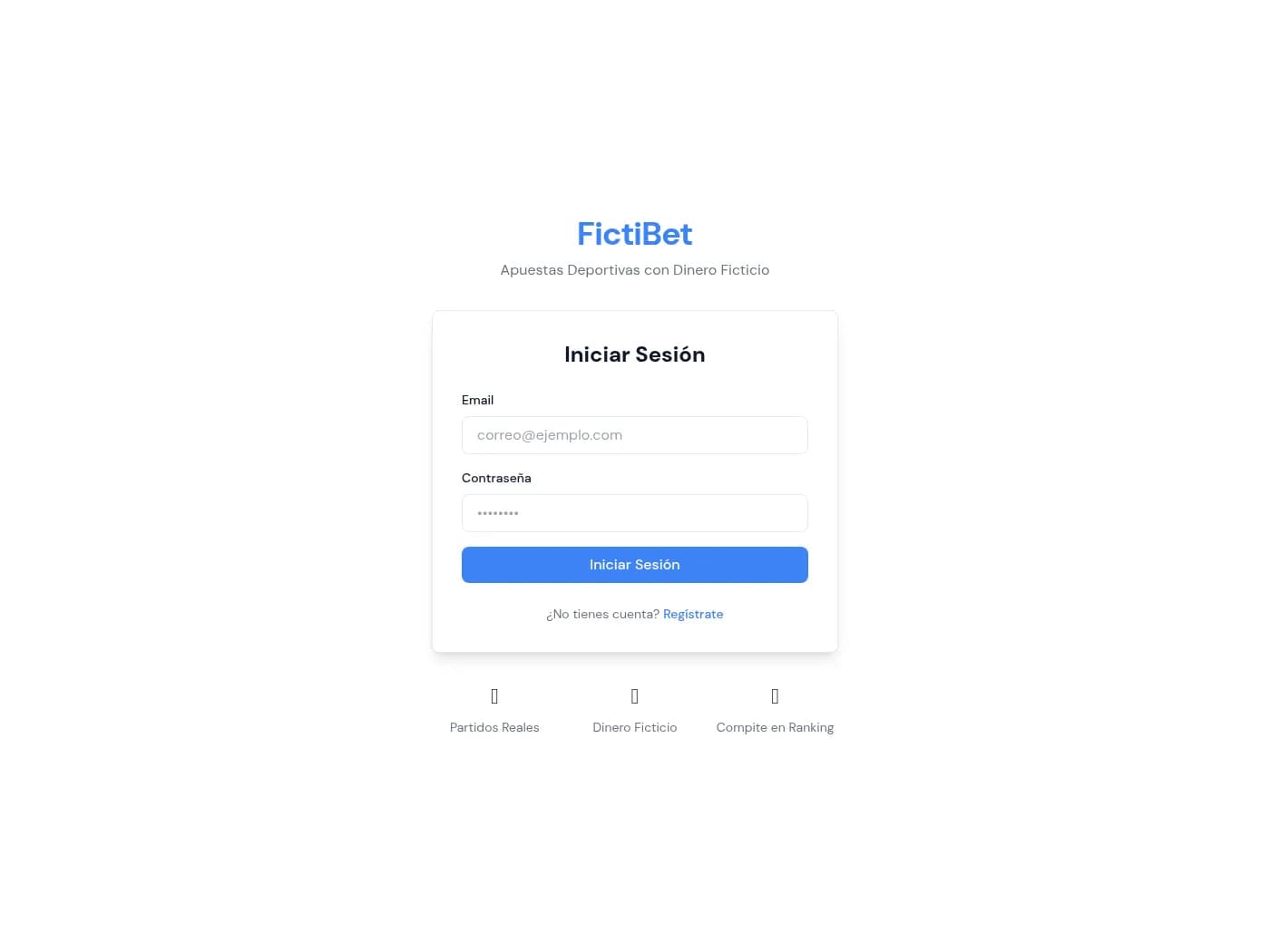 FictiBet - Apuestas Deportivas Simuladas