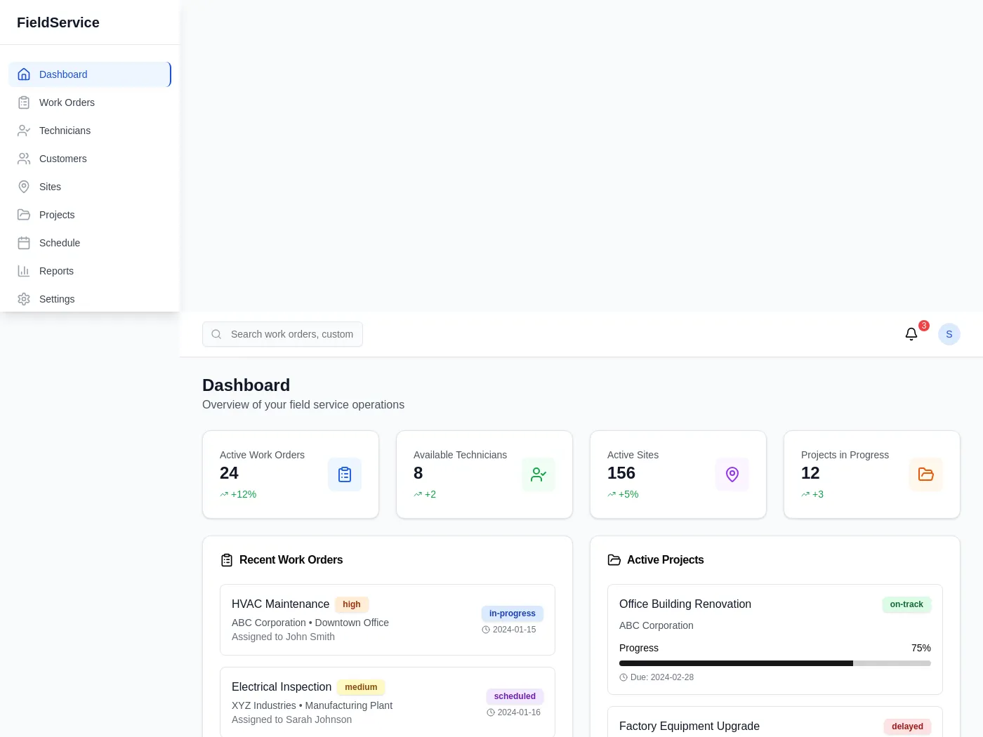 Field Service Management Platform