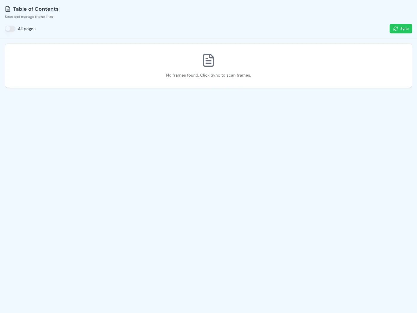 Figma Table of Contents Plugin